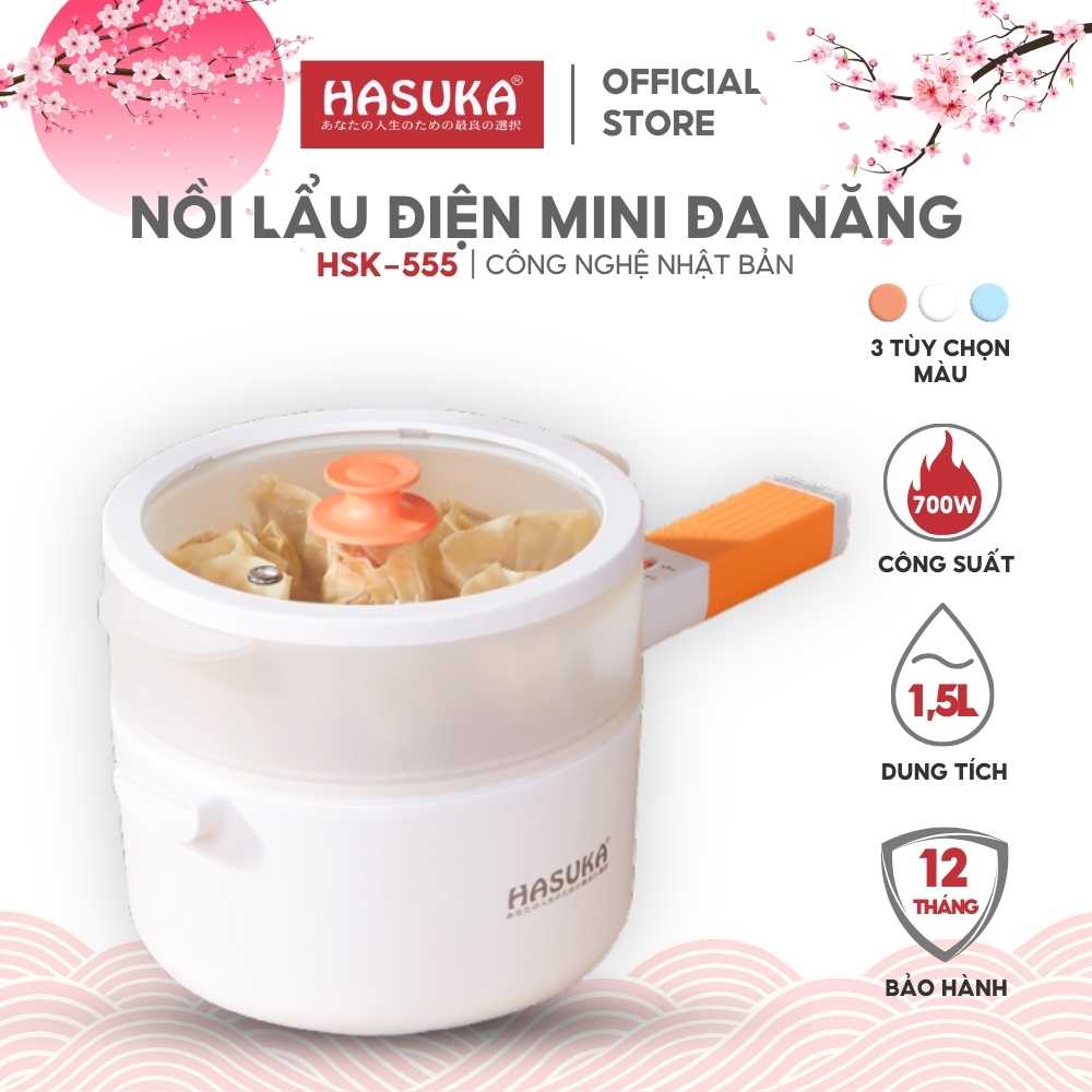 NỒI LẨU ĐIỆN ĐA NĂNG MINI HASUKA HSK-555