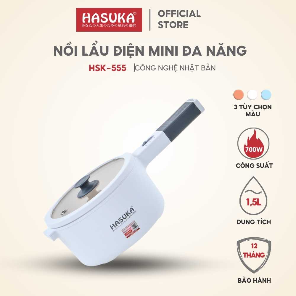 NỒI LẨU ĐIỆN ĐA NĂNG MINI HASUKA HSK-555